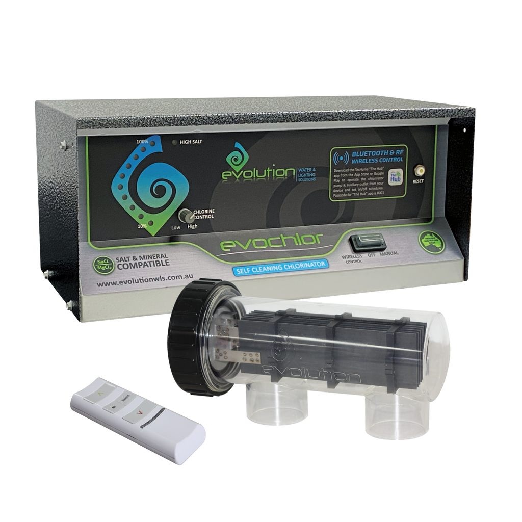 Evolution EvoChlor A25 RWC TS Self Cleaning Chlorinator - Wireless Rem ...